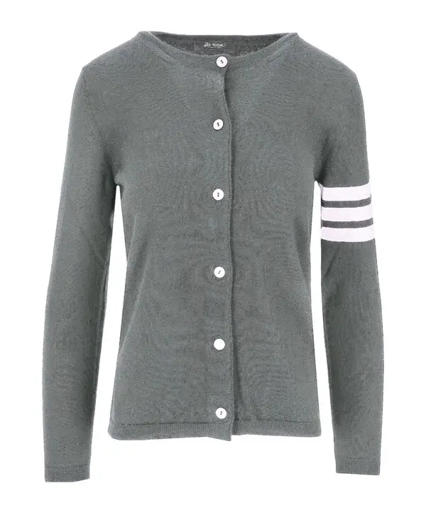 Lela Rose Striped Knit Cardigan