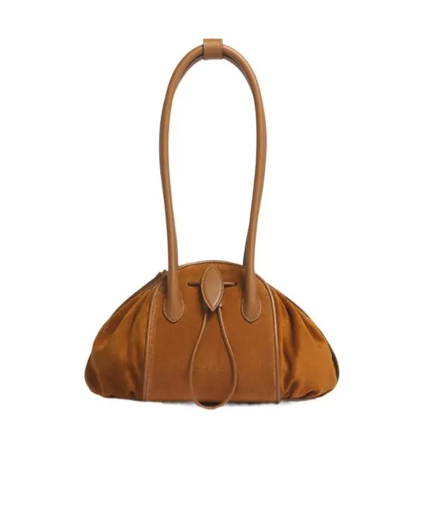 Marni Logo Stamped Tulipea Shoulder Bag