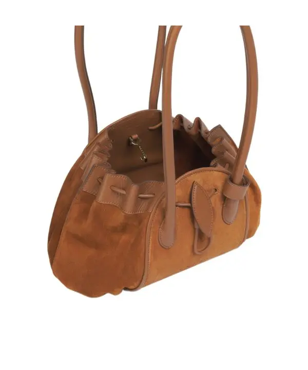 Marni Logo Stamped Tulipea Shoulder Bag