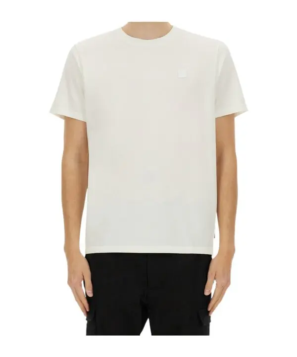 Moose Knuckles Logo Patch Crewneck T-shirt