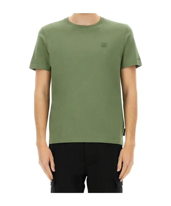 Moose Knuckles Logo Patch Crewneck T-shirt