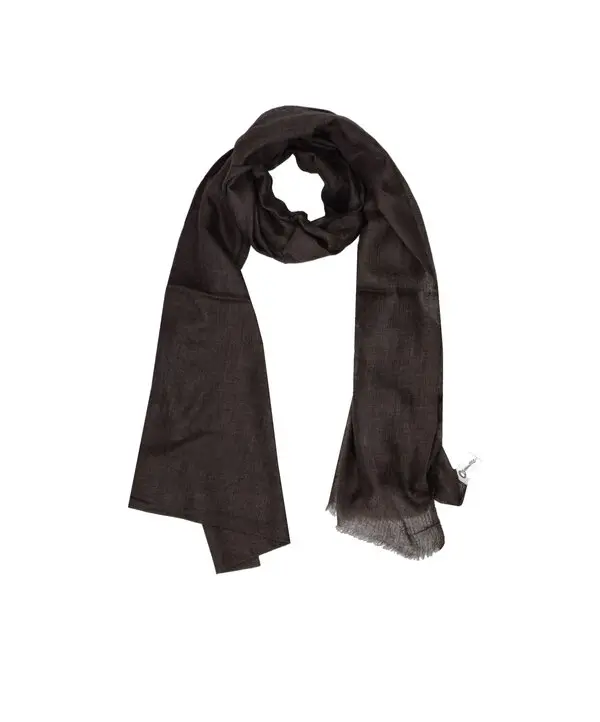 Lela Rose Sheer Frayed Scarf