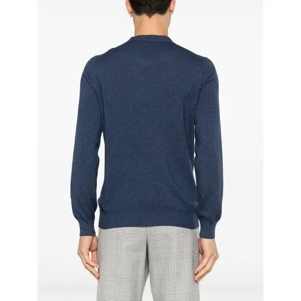 GRAN SASSO Ribbed Details Crew Neck Jumper