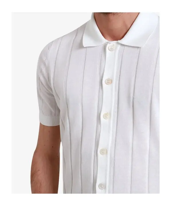 GRAN SASSO Button-down Knit Shirt