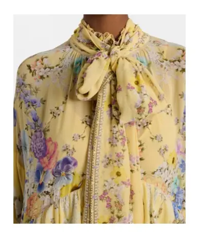 Camilla Embellished Asymmetric Silk Georgette Maxi Dress