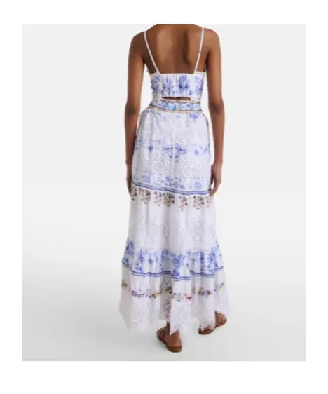 Camilla All About That Lace Linen Midi Skirt