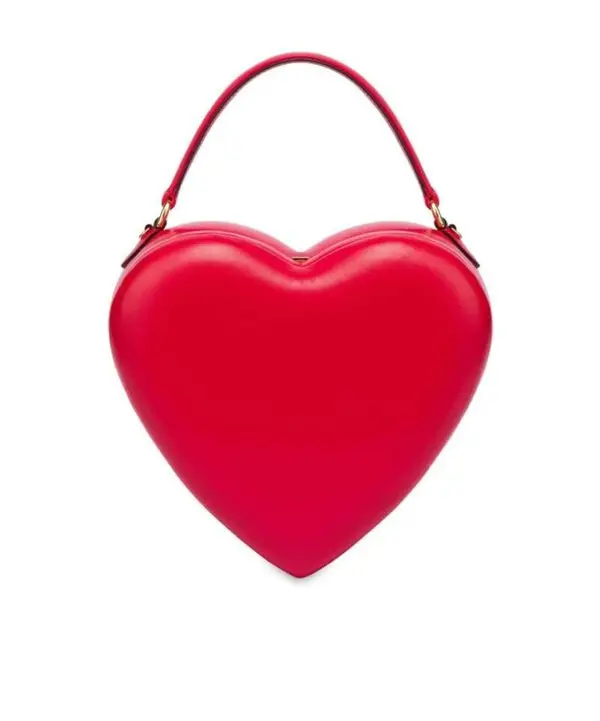 Moschino Heart-shaped Leather Tote Bag
