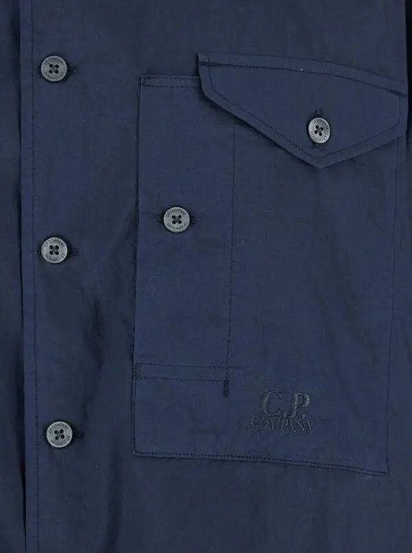 C.P. COMPANY Shirt With Classic Collar Embroidery