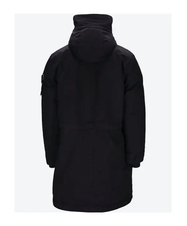 Stone Island Long Down Parka - Black