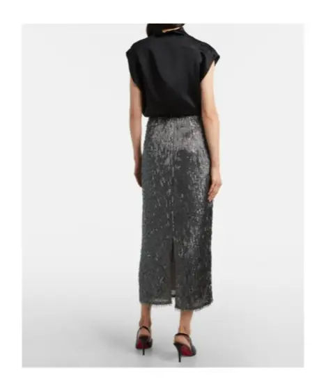 Erdem Sequined High-rise Pencil Skirt