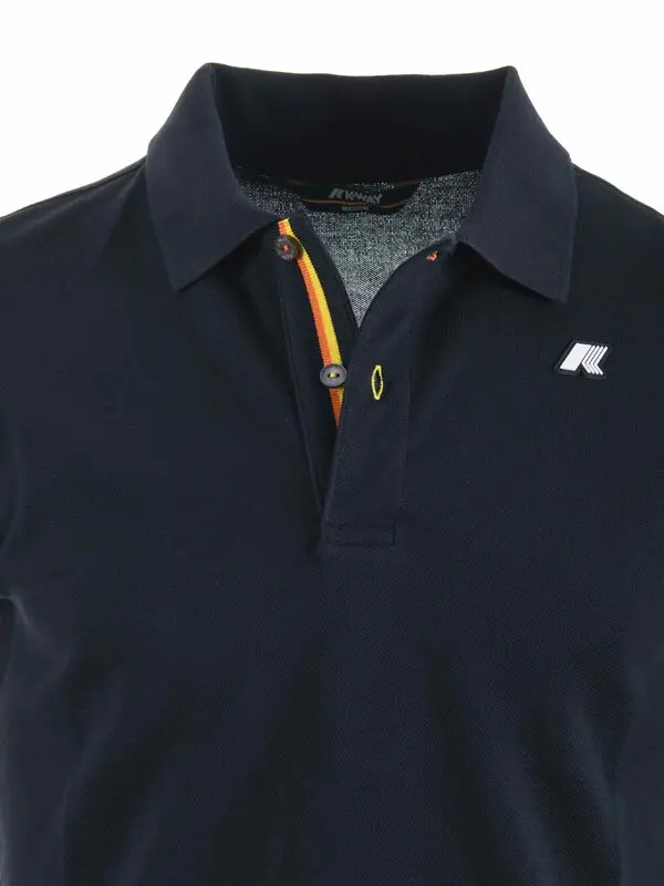 K-WAY Logo Patch Short-sleeved Polo Shirt