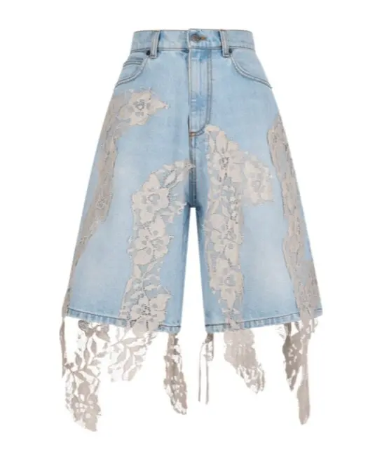 Giuseppe Di Morabito Embellished Lace Shorts