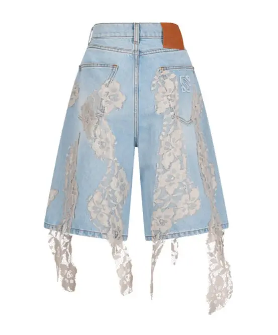 Giuseppe Di Morabito Embellished Lace Shorts