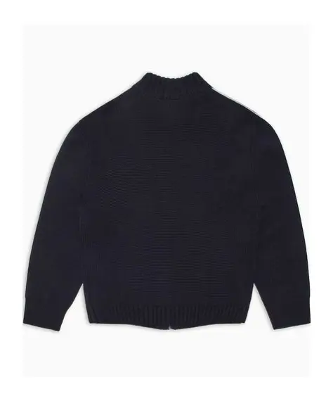 Emporio Armani Logo-intarsia Zip-up Sweater