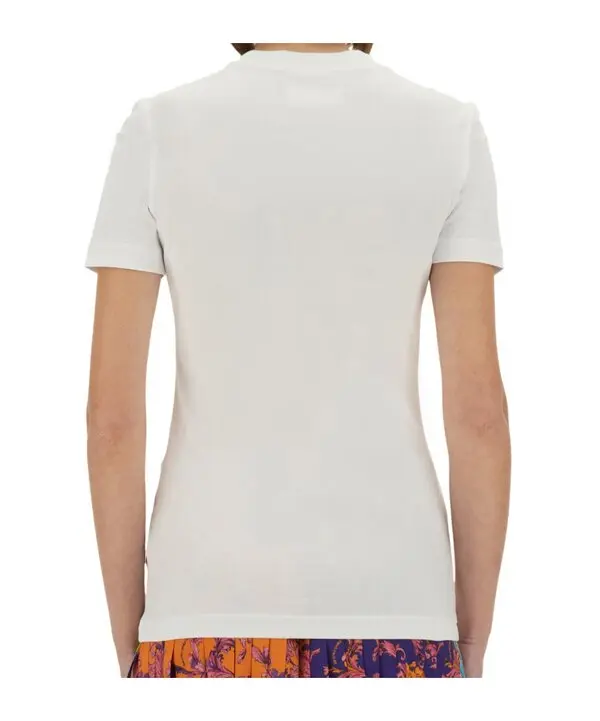 Versace Logo Printed Crewneck T-shirt