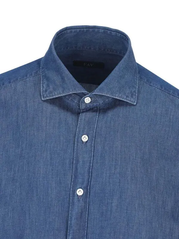 FAY Chambray Denim Shirt