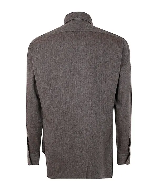 BARBA NAPOLI Long Sleeve Button-down Shirt