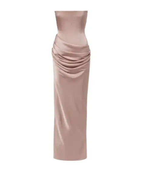 Alex Perry Draped Satin Corset Gown