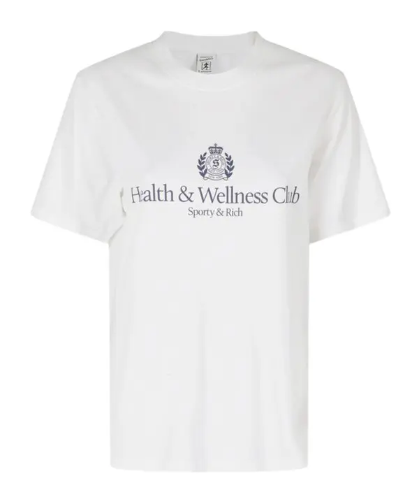 SPORTY  RICH Sporty & Rich Jersey T-shirt With Chest Logo