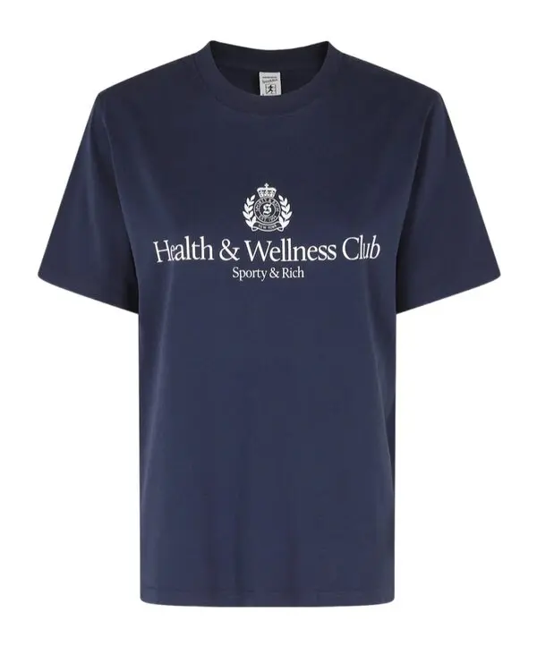 SPORTY  RICH Sporty & Rich Logo Print T-shirt