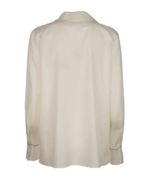 Peserico V-neck Long-sleeve Blouse