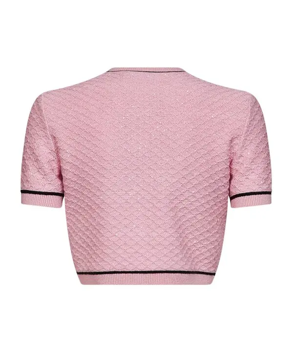 SELF-PORTRAIT Flower Knit Top