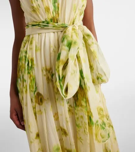 Erdem Floral Silk Creponne Gown