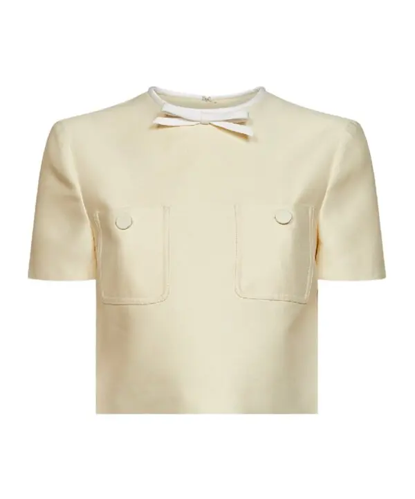 SELF-PORTRAIT Taffeta Top