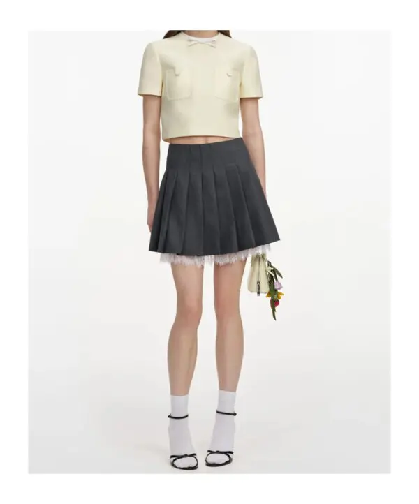SELF-PORTRAIT Taffeta Top