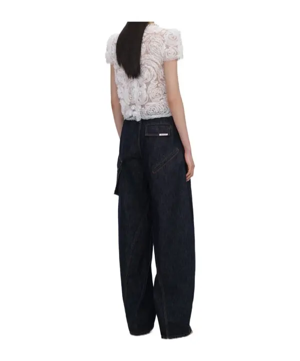 SELF-PORTRAIT Tulle Lace Top