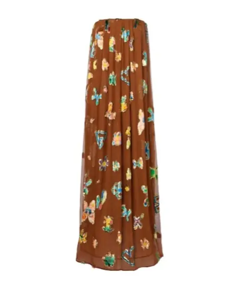 ALEMAIS Silk-blend Gown