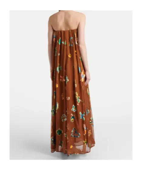 ALEMAIS Silk-blend Gown