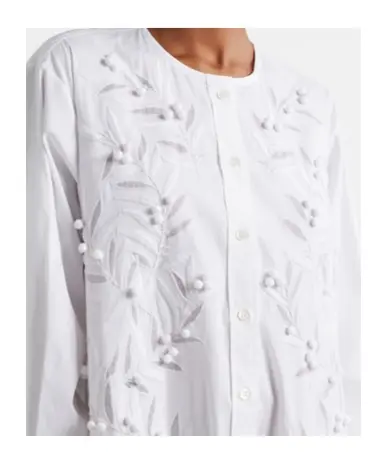 Carolina Herrera Embroidered Cotton-blend Gown