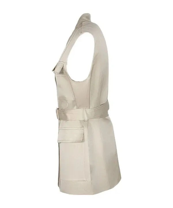 SEMICOUTURE Belted Sleeveless Jacket