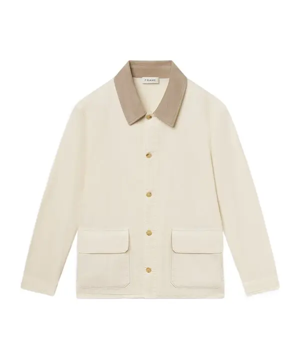 FRAME Long-sleeved Casual Jacket - Off-white