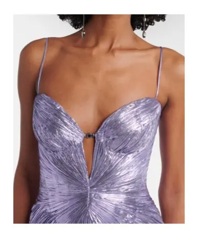 MARIA LUCIA HOHAN Sara Silk-blend Bustier Gown
