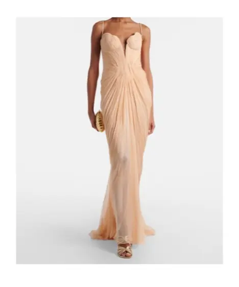 MARIA LUCIA HOHAN Cecilia Draped Silk Gown
