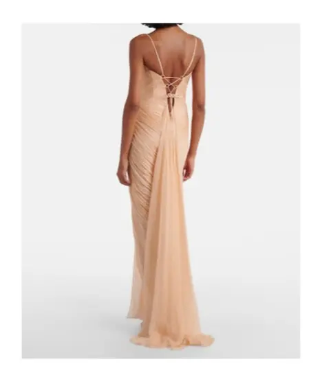 MARIA LUCIA HOHAN Cecilia Draped Silk Gown