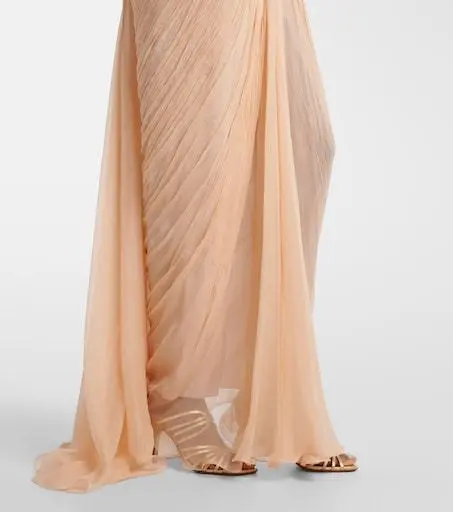 MARIA LUCIA HOHAN Cecilia Draped Silk Gown