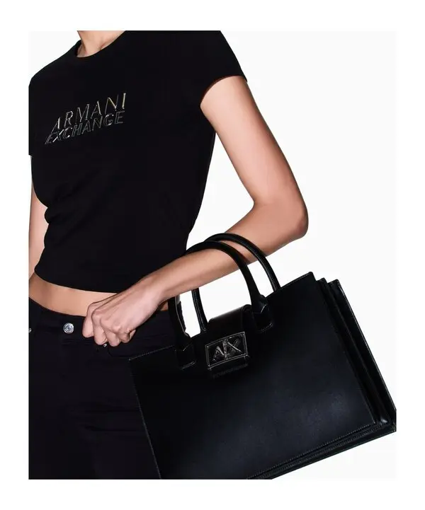 Armani Exchange Logo-plaque Tote Bag