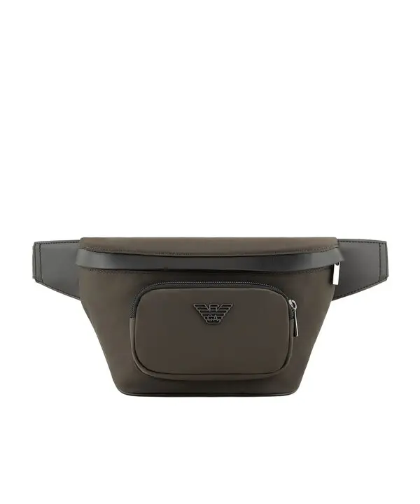 Emporio Armani Logo Plaque Belt Bag - Army Green