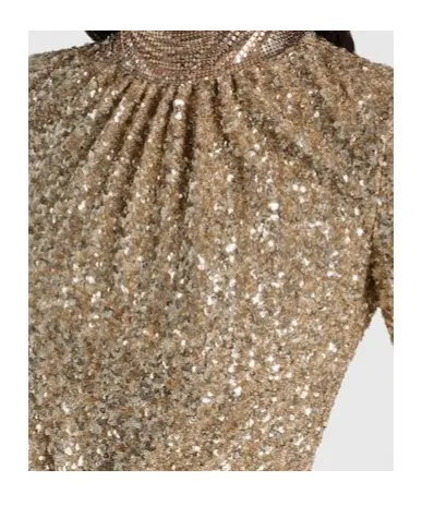 Rabanne Sequined Gathered Gown
