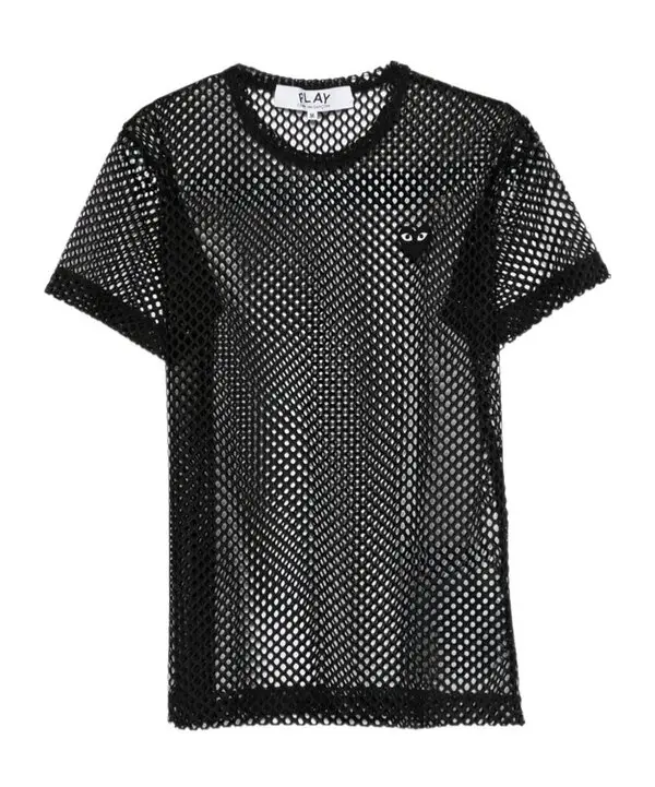Play Comme Des Garcon Semi-sheer Short Sleeved T-shirt