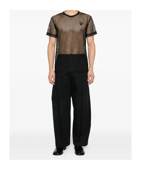 Play Comme Des Garcon Semi-sheer Short Sleeved T-shirt