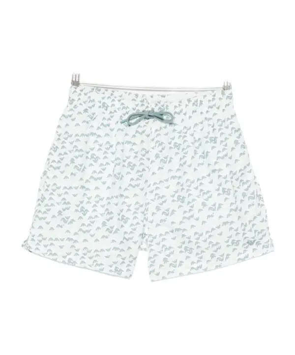 Emporio Armani Elastic Waist Swim Trunks