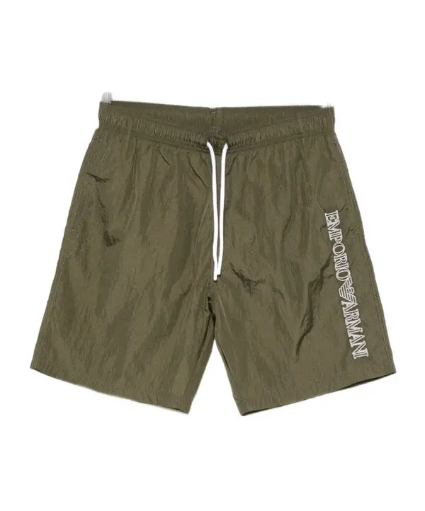 Emporio Armani Elastic Waist Swim Trunks