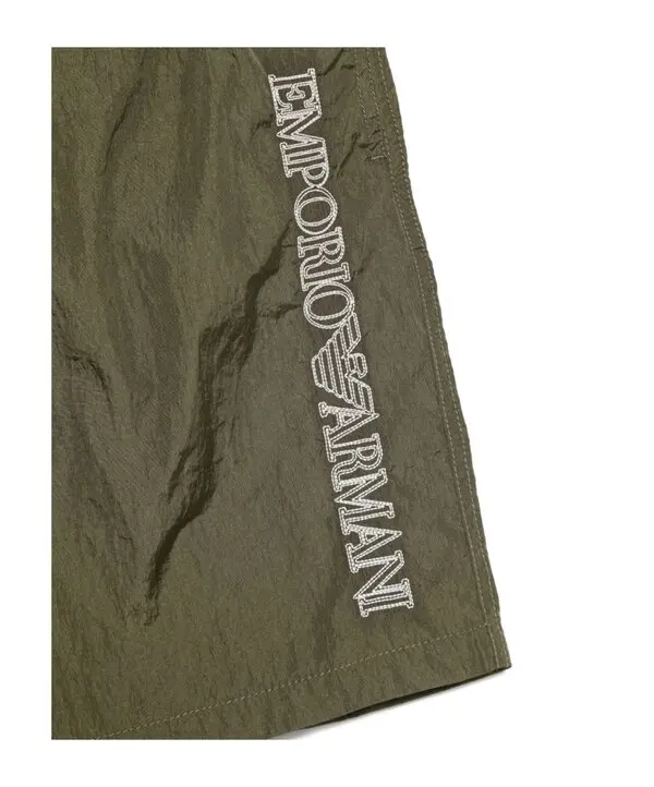 Emporio Armani Elastic Waist Swim Trunks