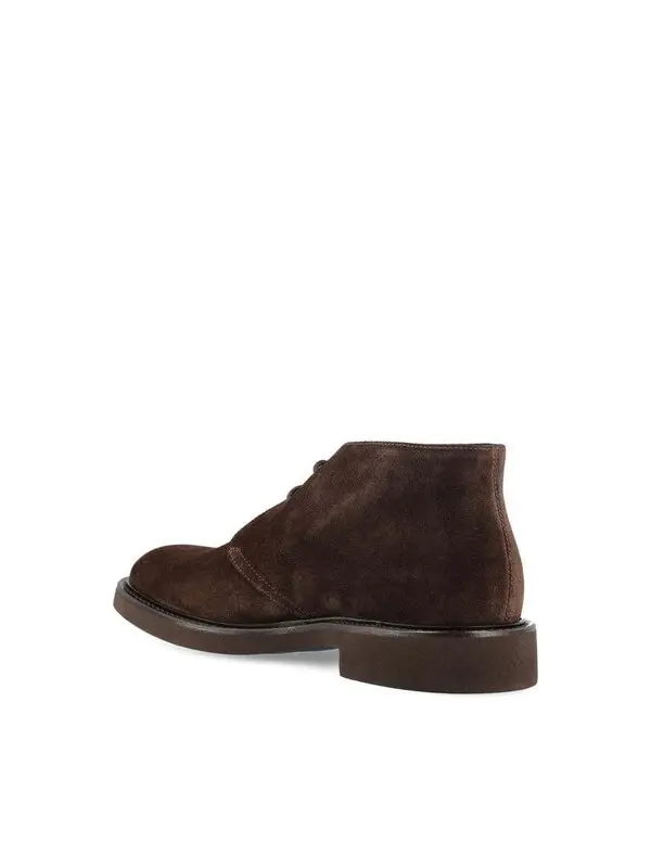 DOUCAL'S Almond Toe Slip-on Loafers