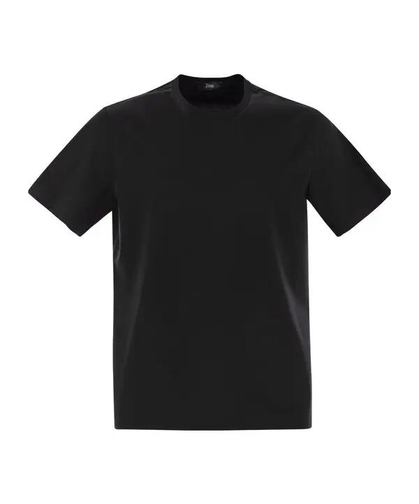 Herno Stretched Crewneck T-shirt - Black