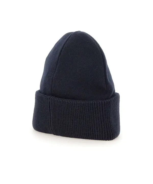 Emporio Armani Logo Patch Turn-up Brim Beanie